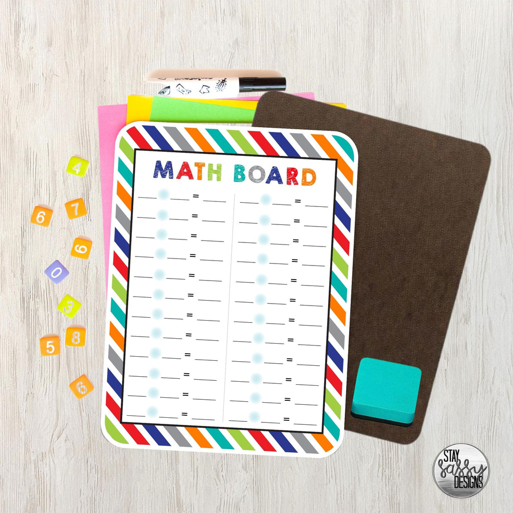 Traditional Math Board – Stay Sassy Designs
