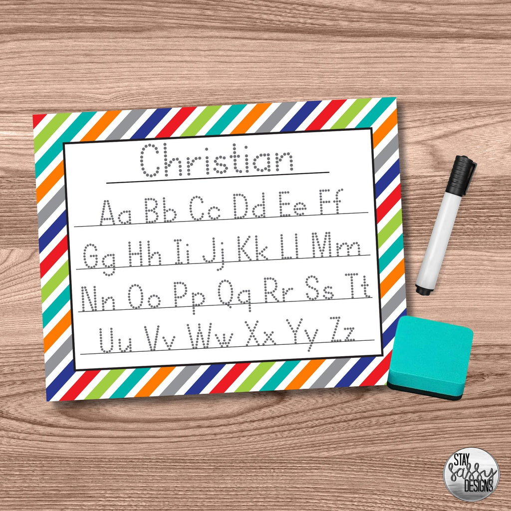 Personalized Traditional Abc's Learning Board – Stay Sassy Designs