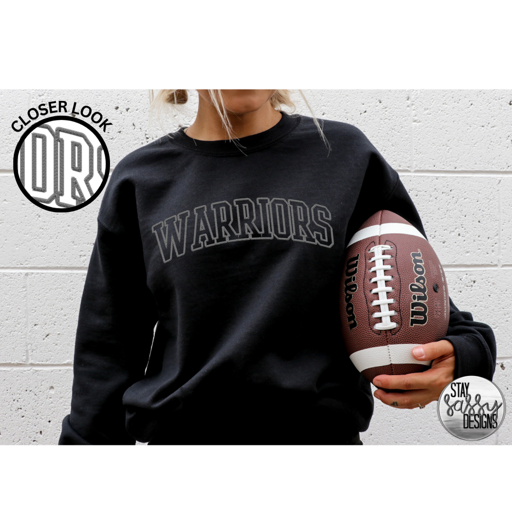 Faux Embroidered Warriors (Multiple Shirt Styles) – Stay Sassy Designs